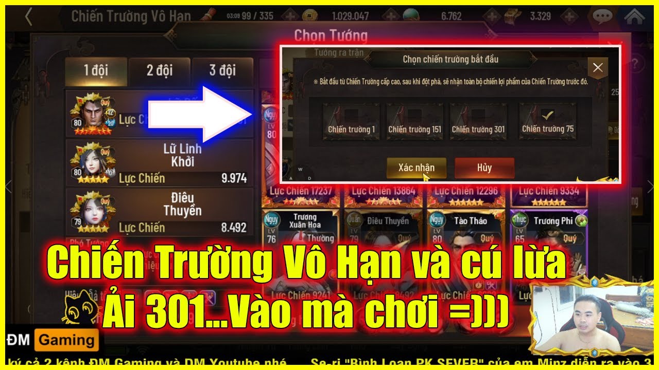 🔥 TAM QUỐC LENGEND VTC #13 ★ CHIẾN TRƯỜNG VÔ HẠN 301 là TOANG đấy...lần trước dính rồi, haha ...