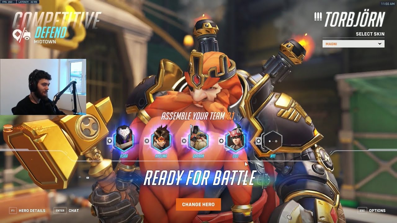 WHAT 45% ACCURACY OF TORBJORN LOOKS LIKE - DAFRAN TORBJORN OVERWATCH 2 ...