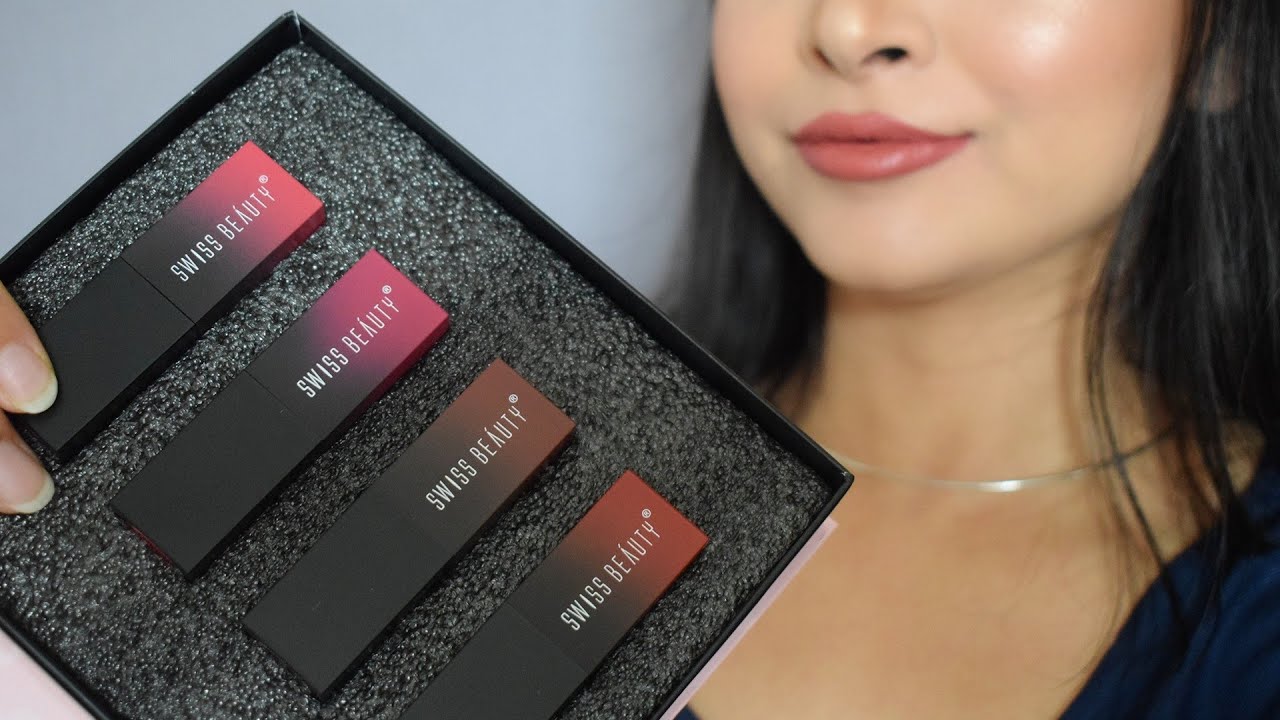SWISS BEAUTY hd matte lipstick review || Roop sandhu - YouTube