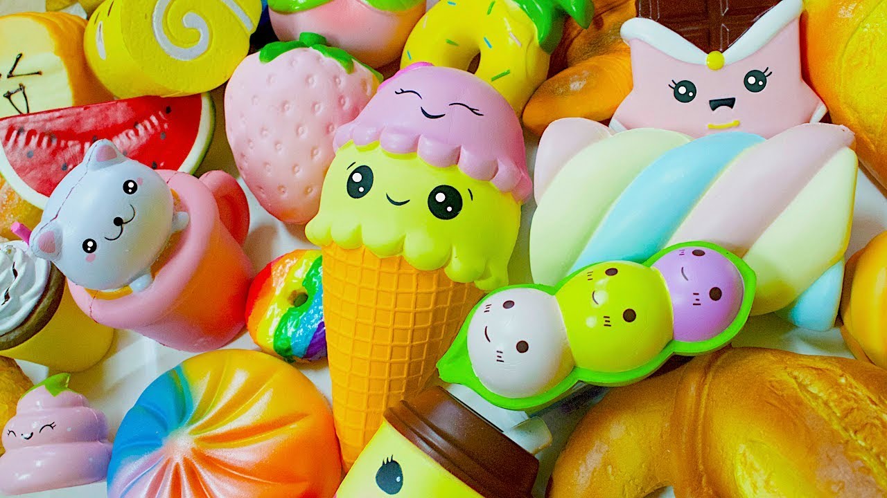 HUGE FOOD SQUISHY COLLECTION - YouTube