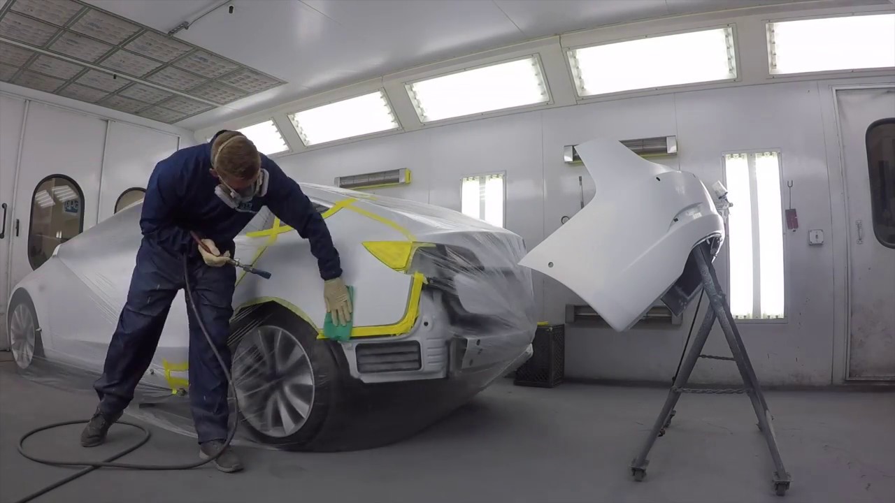 REBUILDING A WRECKED 2018 TESLA MODEL 3 IN FOR MINOR COLLISION REPAIRS ...