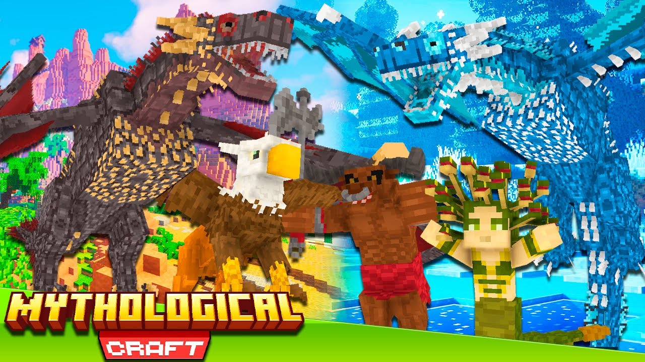ATUALIZOU MYTHOLOGICAL CRAFT!: DRAGÕES DE GELO E FOGO! | 1.21 ...