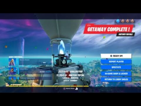 Fortnite the getaway mode is to easy! (getaway ltm win) - YouTube