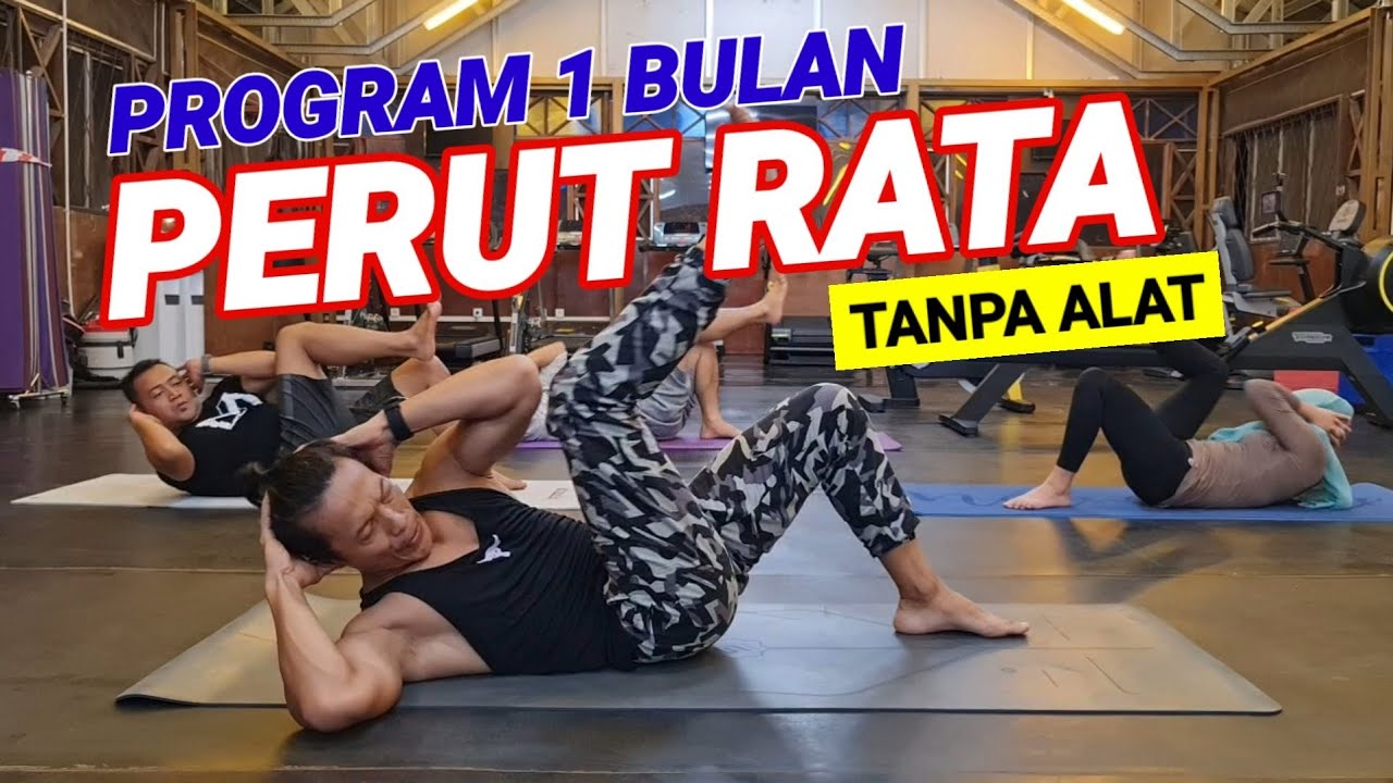 1 BULAN PERUT RATA | Latihan perut tanpa alat - YouTube
