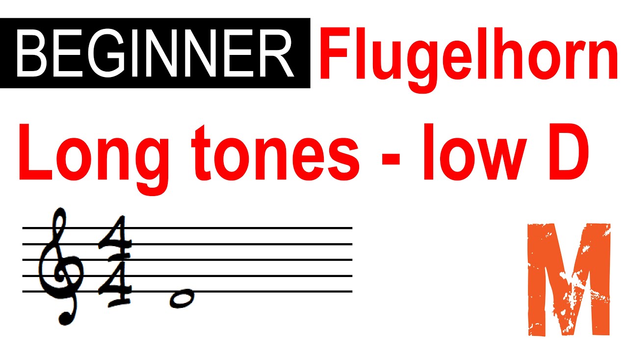 Beginner's exercise - Long tones - low D - Flugelhorn - YouTube