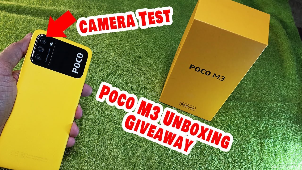 Poco M3 Unboxing & GiveAway | Camera Test | Poco M3 Price in India ...