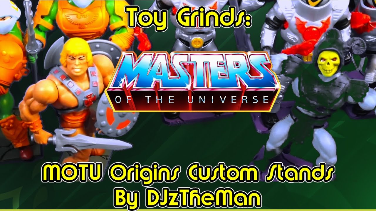 MOTU Origins Custom Stands by DJzTheMan - YouTube