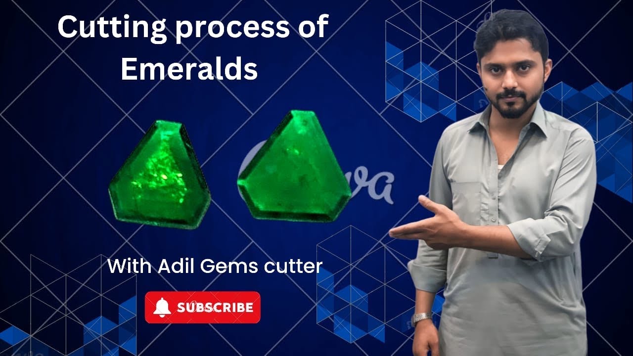 How to cut Emeralds #usa #uk #gemstone #foryou #viral - YouTube