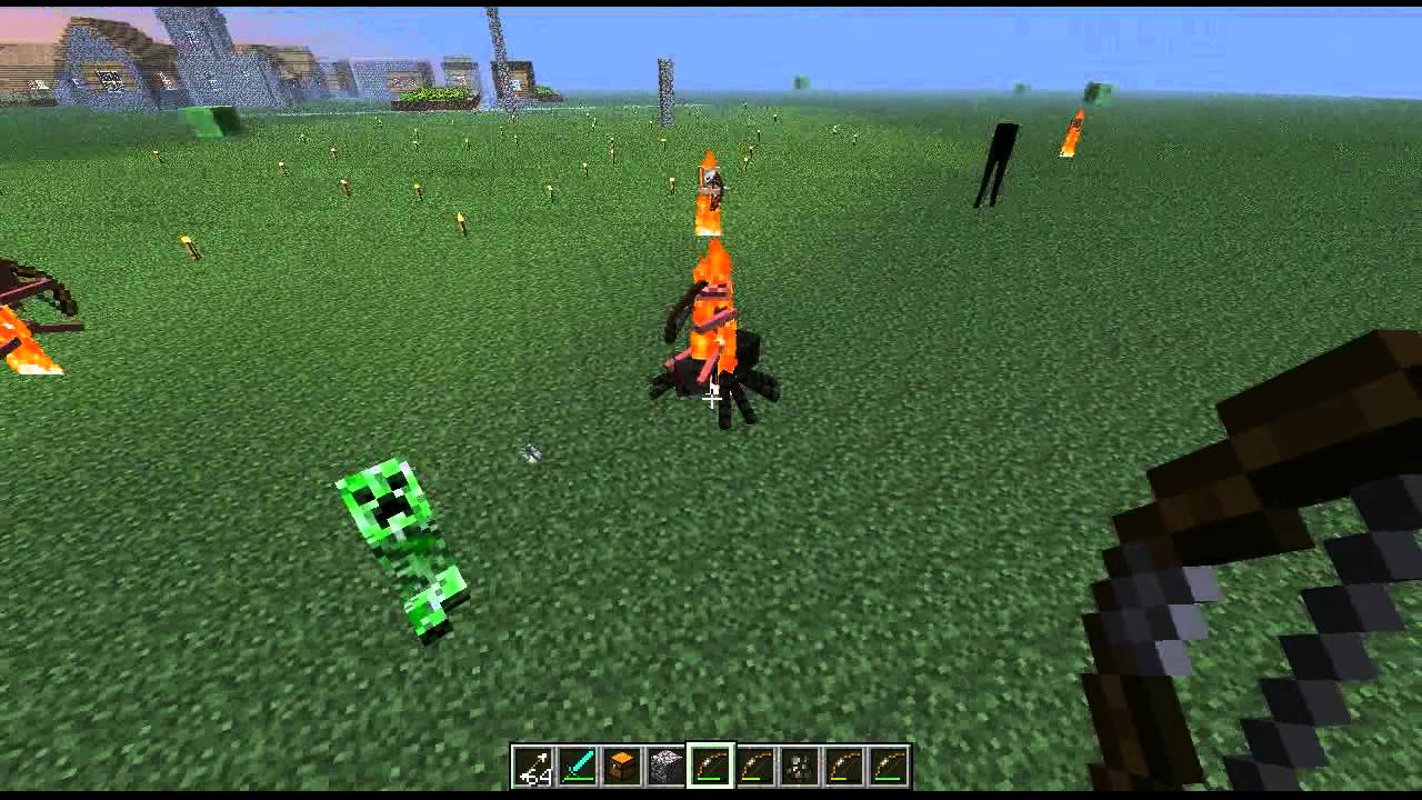 Minecraft - SKELETON RIDING A SPIDER! - YouTube