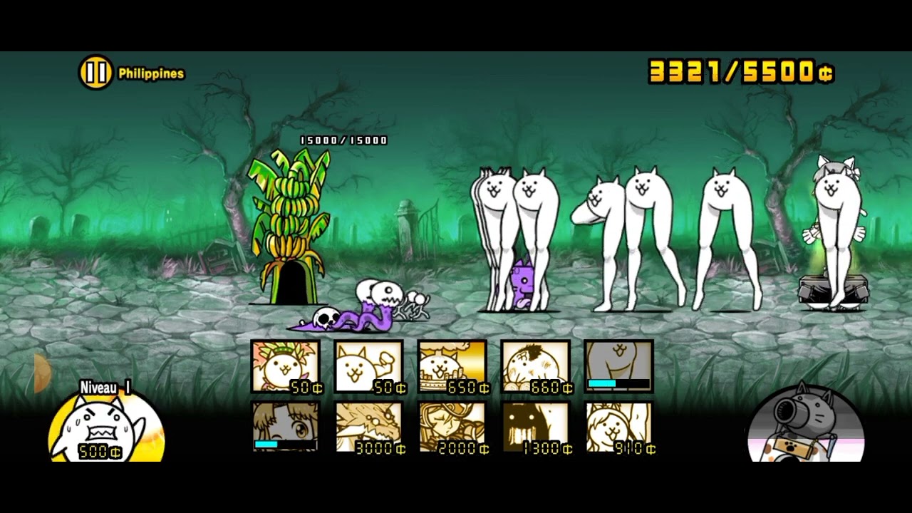 chapitre 1:invazion zombie Philippines the battle cats walk-through ...
