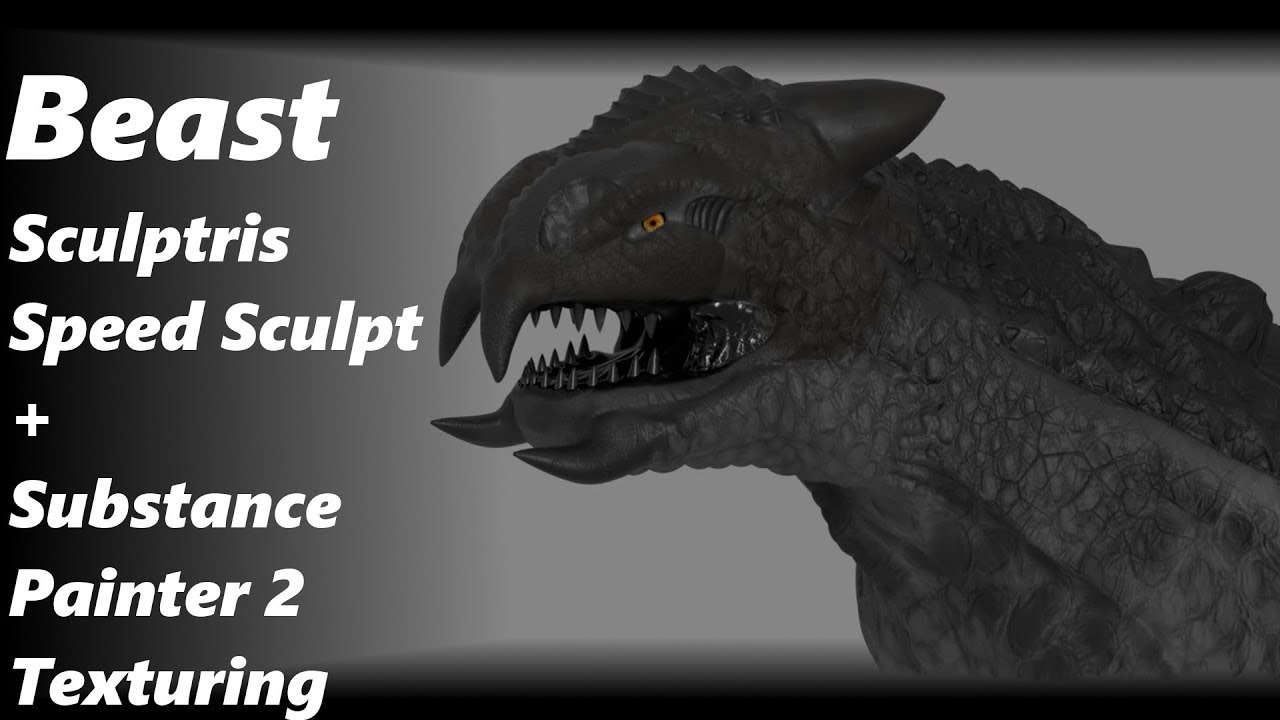 Sculptris Speed Sculpt + Substance painter 2 Texturing - YouTube