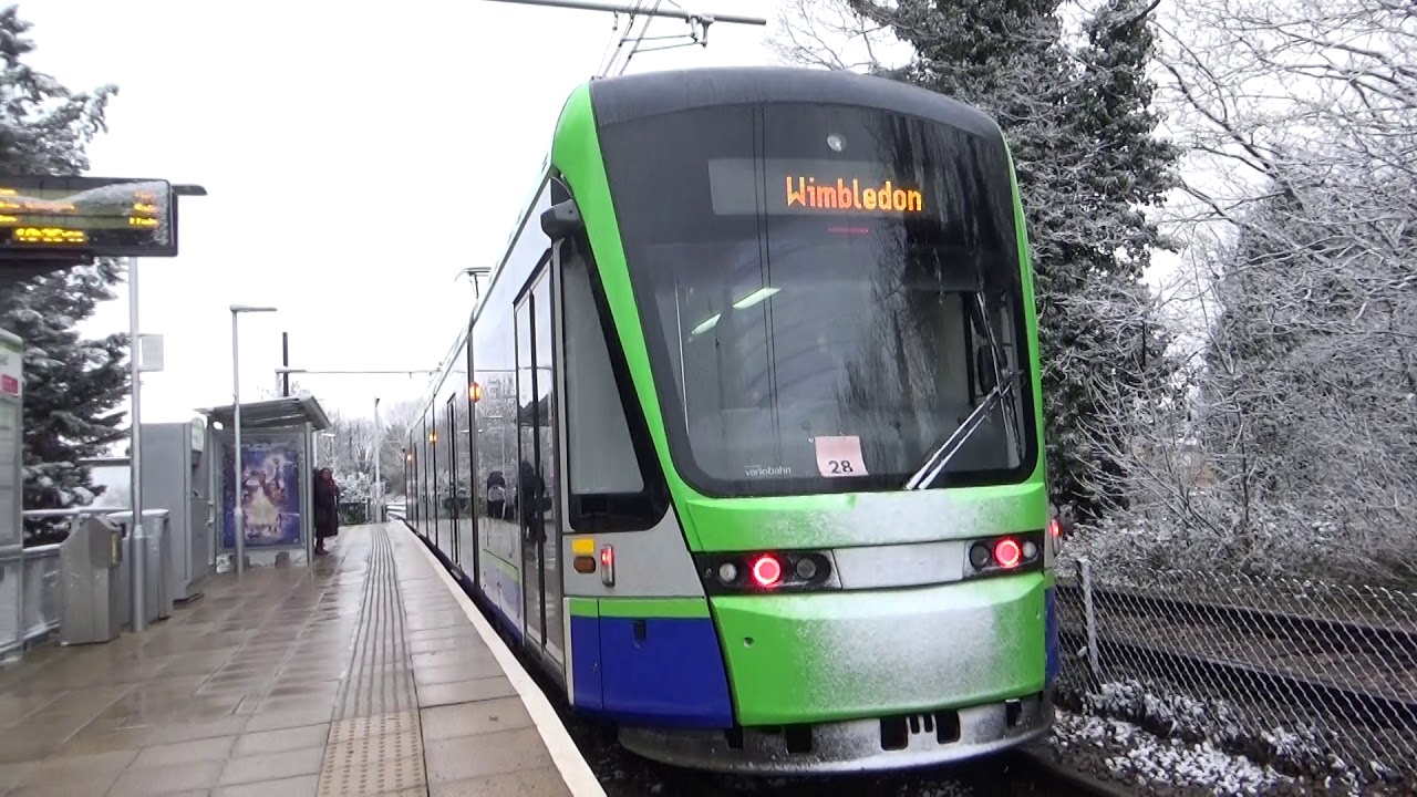 London Tramlink Variobahn 2557 at Beckenham Road - YouTube