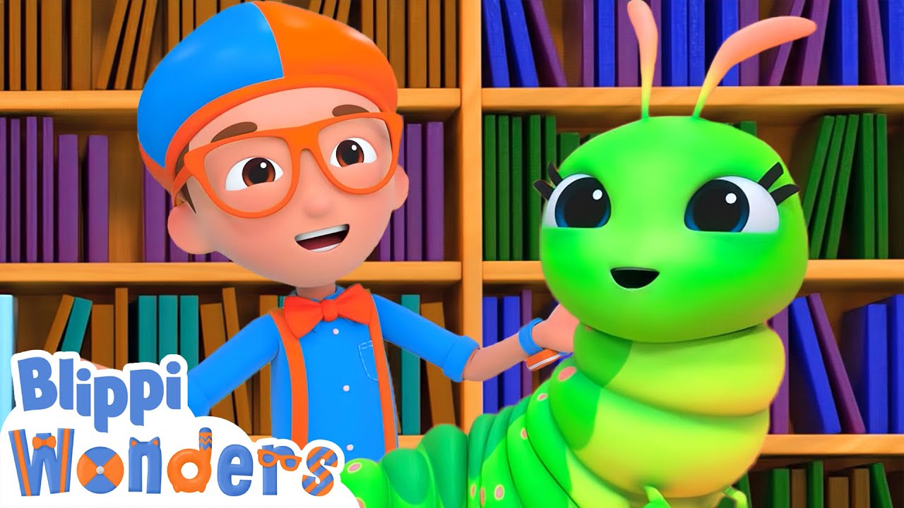 Blippi Learns About Libraries! | Reading for Kids | Blippi Wonders ...