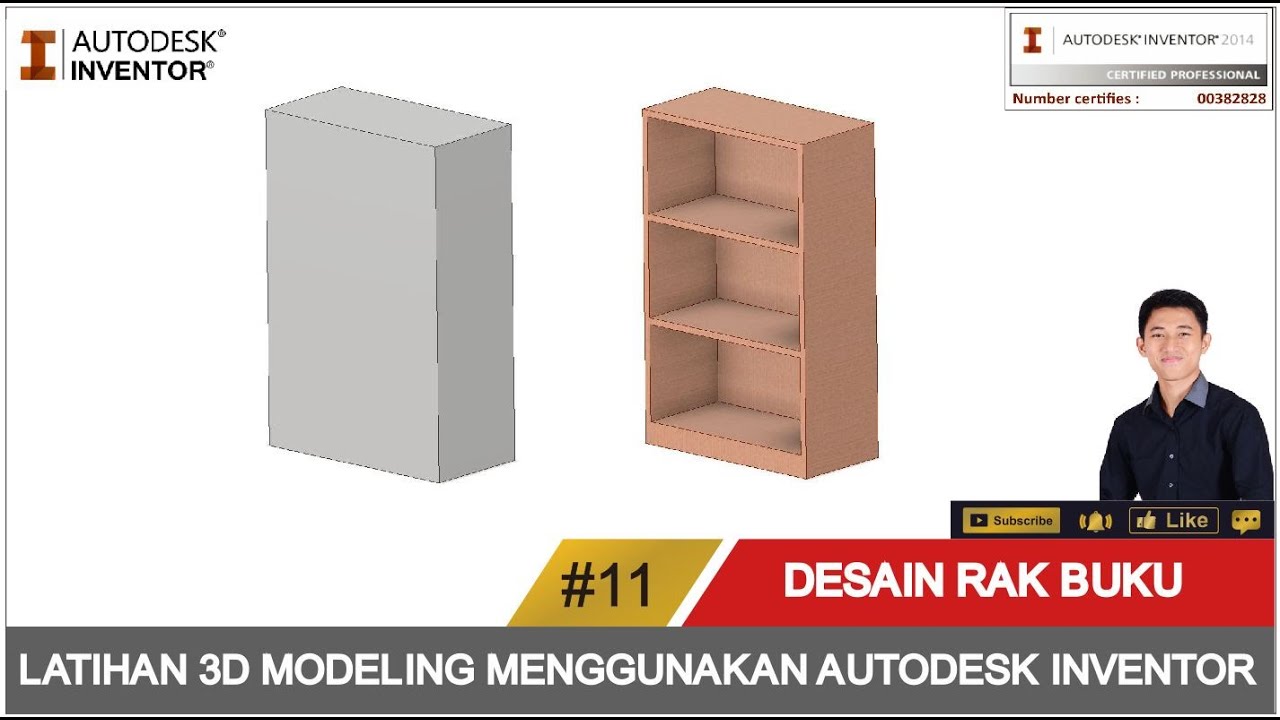 AUTODESK INVENTOR | #11 CARA DESAIN RAK - YouTube
