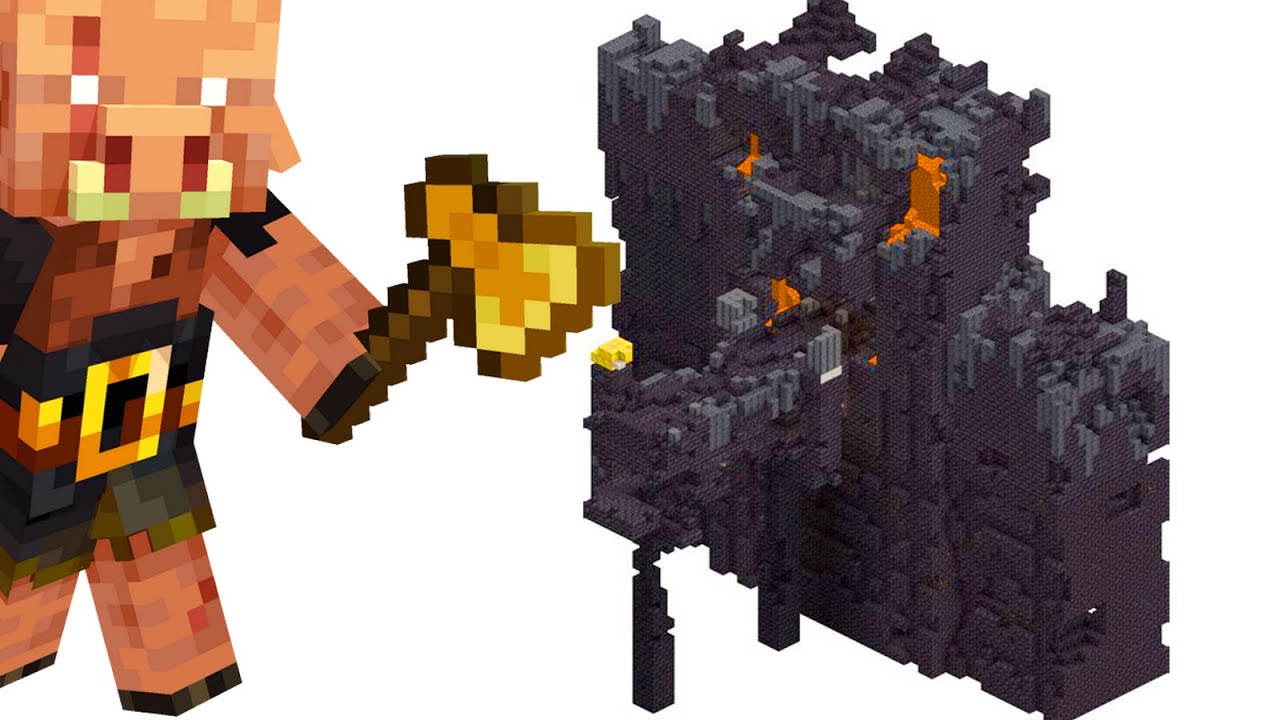 Guide bastion Piglins pont | Minecraft 1.18 - YouTube