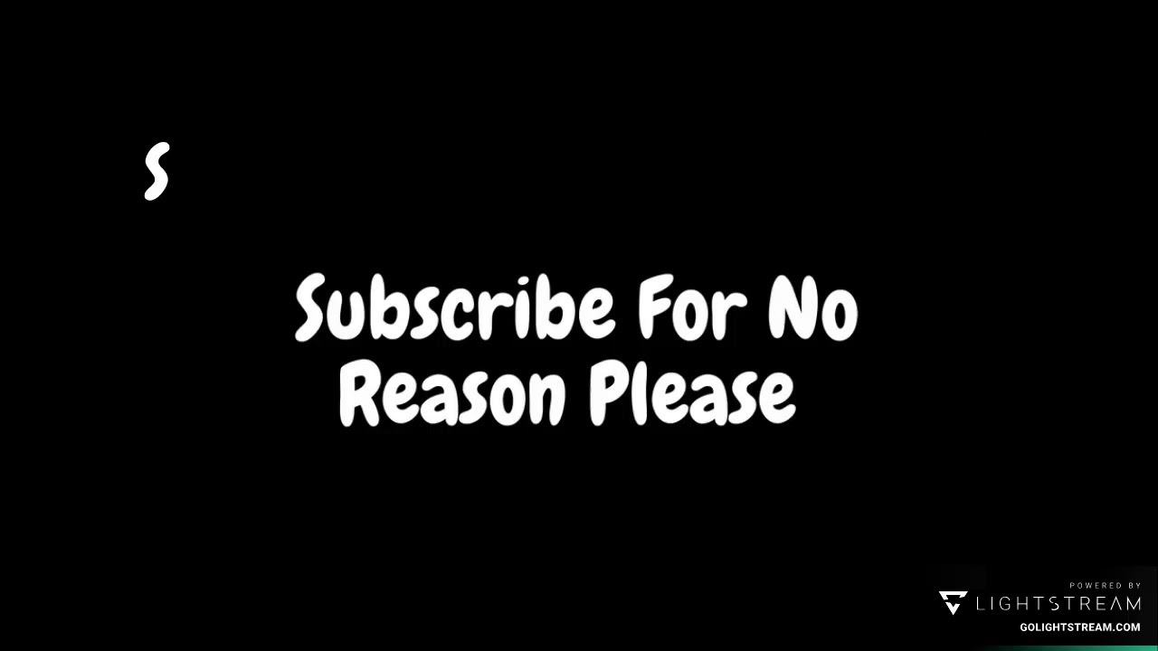 Subscribe For No Reason - YouTube