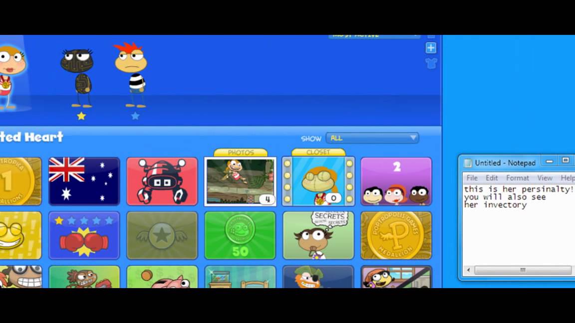 poptropica girl account - YouTube