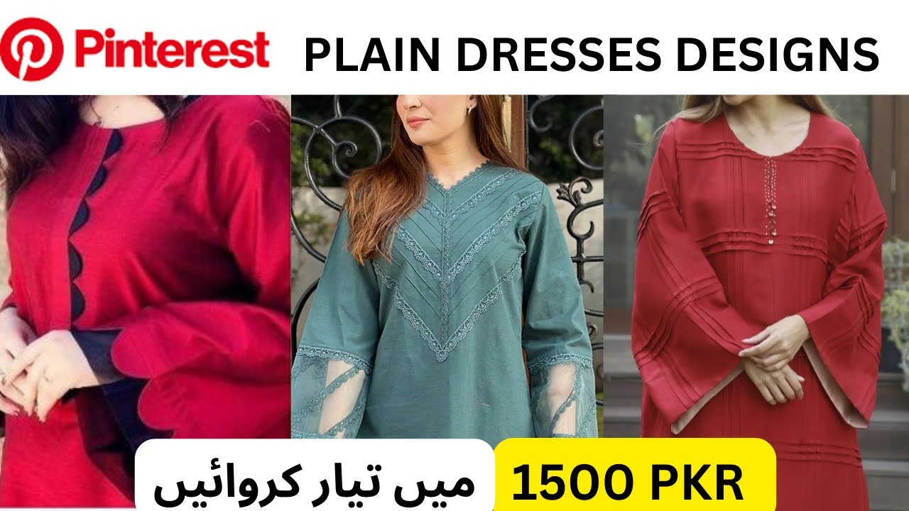How to Prepare Summer Special Pinterest Plain Dresse Designs? # ...