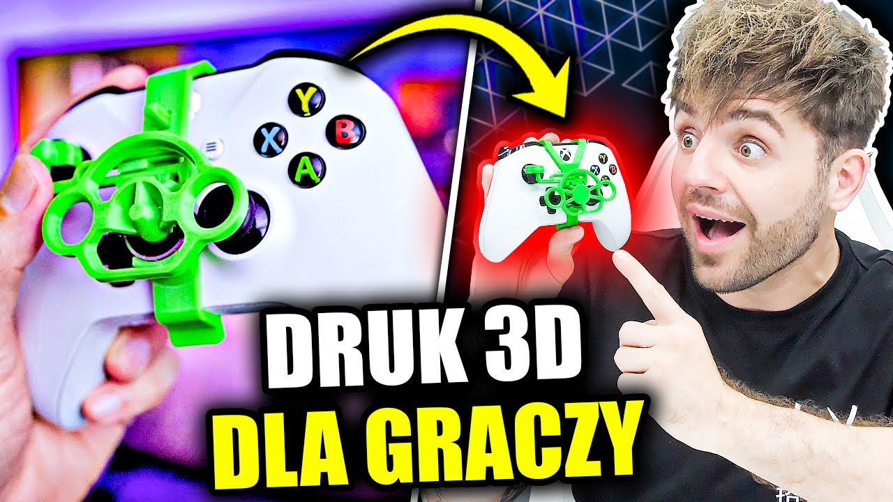 Zrobiłem GADŻETY DLA GRACZY z DRUKARKI 3D! *kierownica na pada* - YouTube