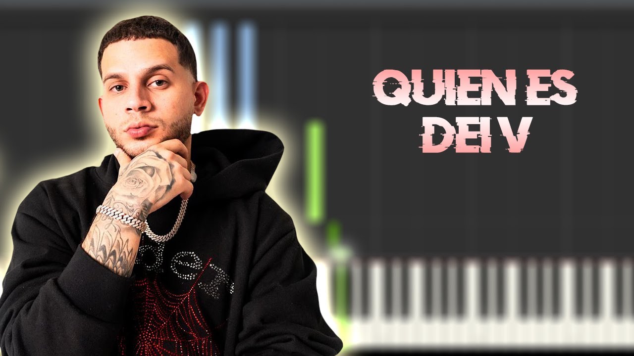 QUIEN ES DEI V- DEI V | Instrumental Piano Tutorial / Partitura / Karaoke / MIDI - YouTube