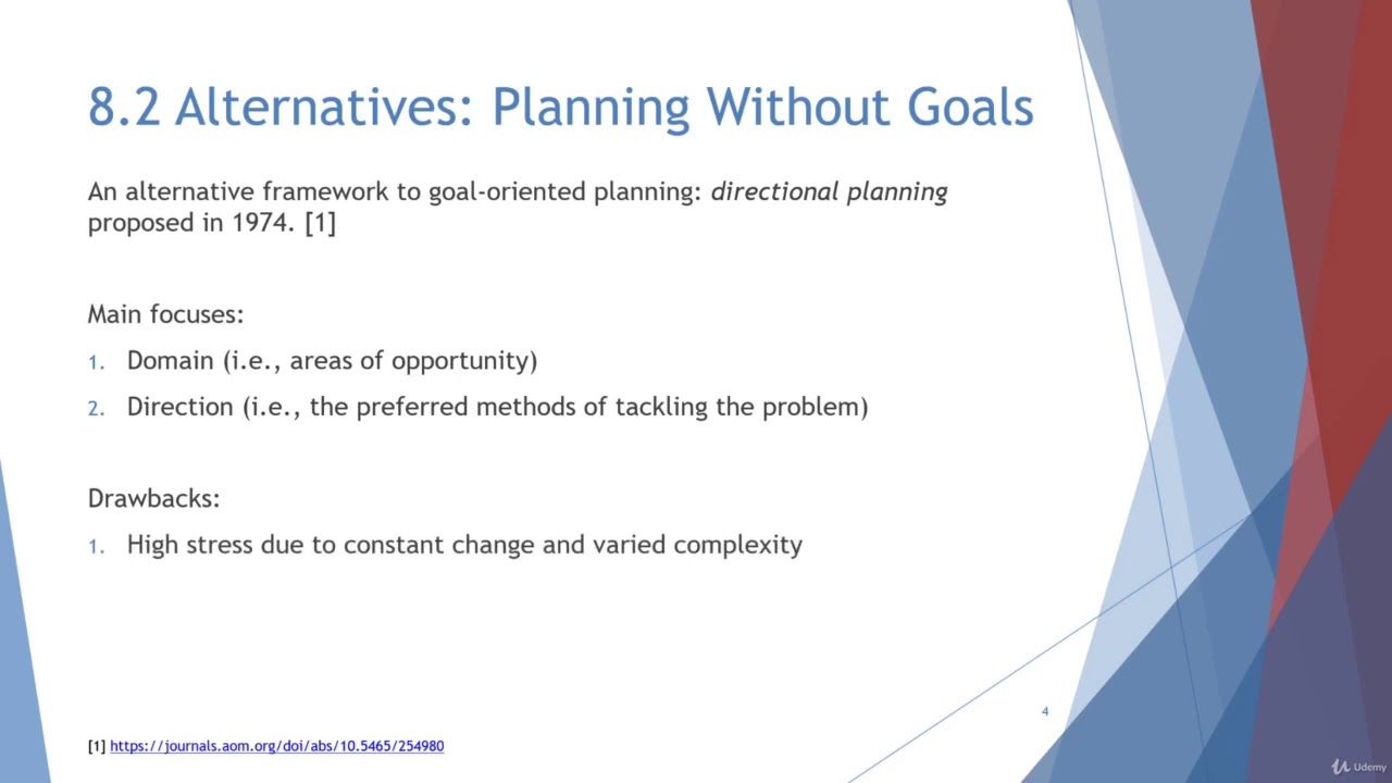 28 Alternatives planning without goals Lesson 8 2 - YouTube
