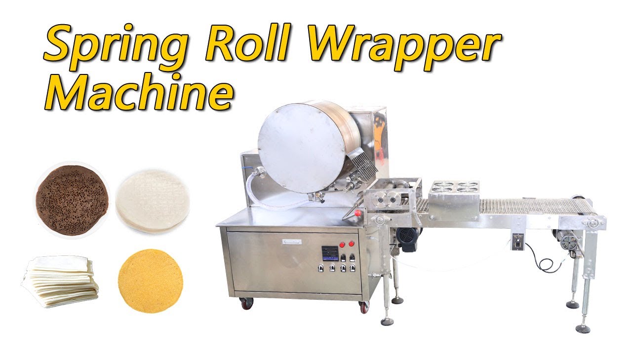 Automatic Lumpia Crepe Injera Spring Roll Sheet Making Machine | Spring ...