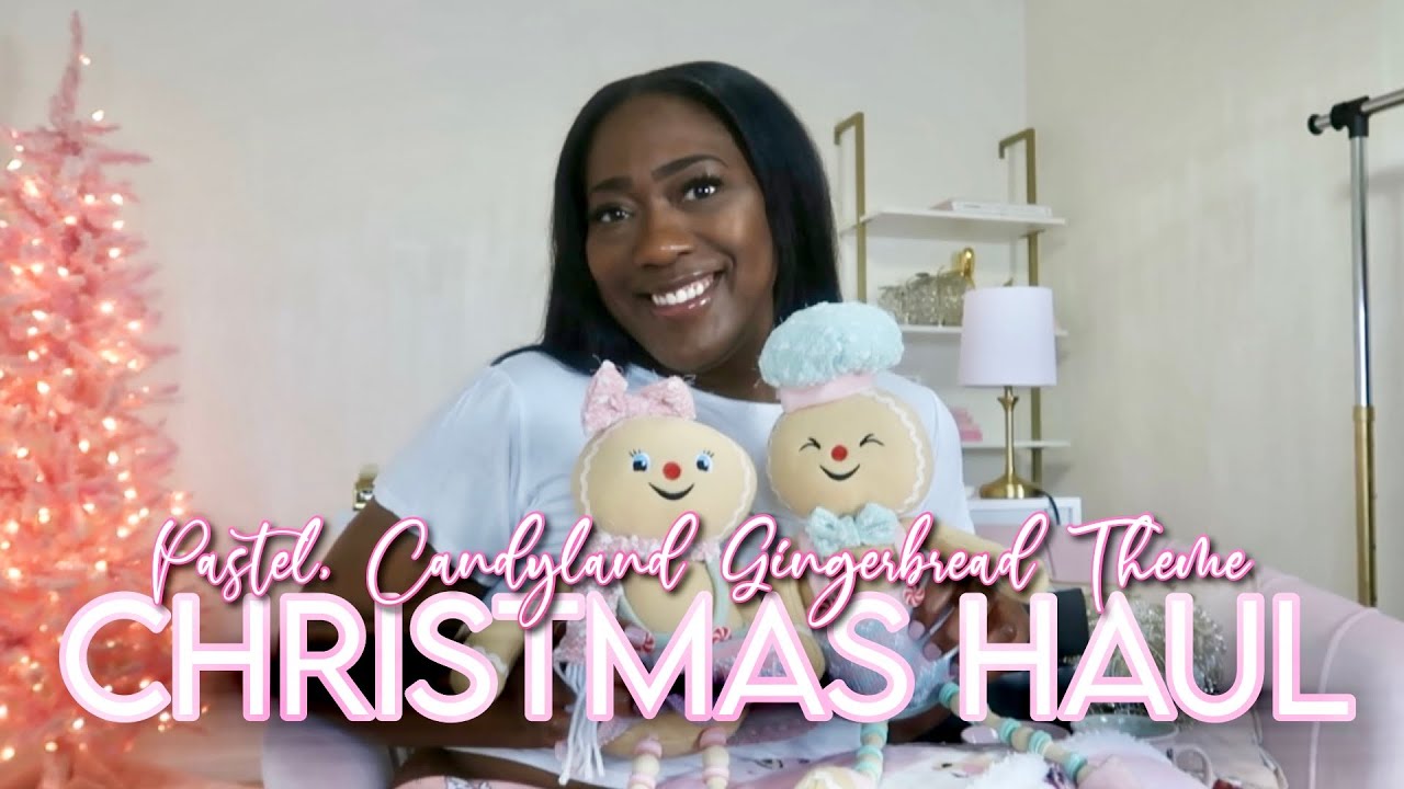 Gingerbread Candy Land Pastel Christmas Decor Haul - YouTube