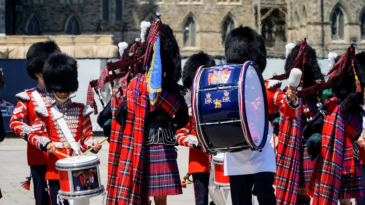 [2024] The Ceremonial Guard Band Pipes and Drums - Canada Day - YouTube