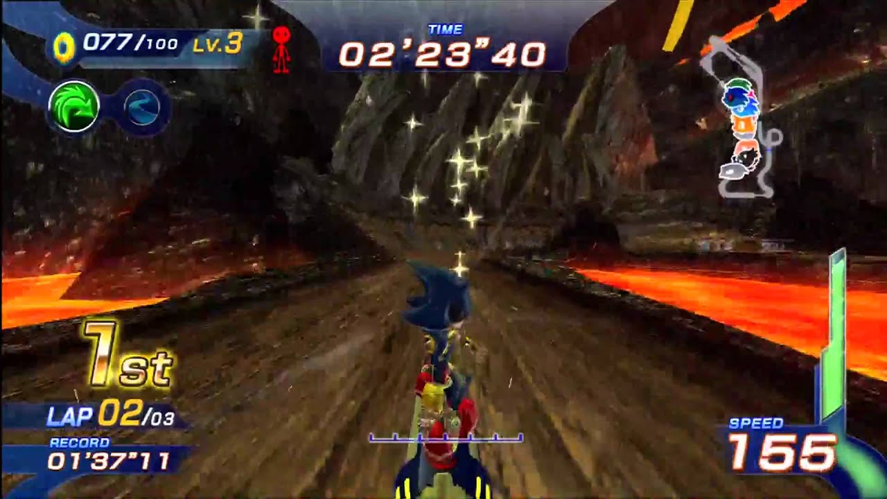 Sonic Free Riders: Magma Rift (Expert / Free Race) [1080 HD] - YouTube