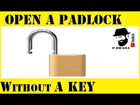 Look how easy it is to open a padlock without a key - YouTube