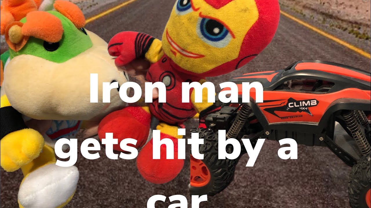 Iron man gets hit by a car - YouTube