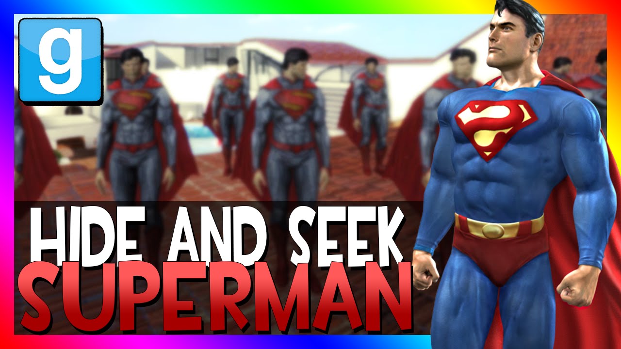 Garry's Mod | SUPERMAN HIDE AND SEEK | Gmod Super Hero Mini-Game - YouTube
