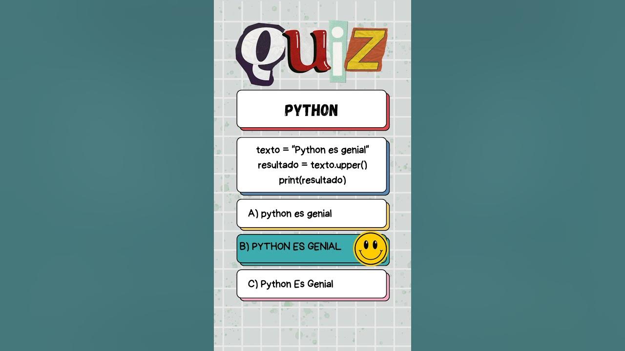 Quiz. ¿Puedes responder estas preguntas sobre Python? - YouTube