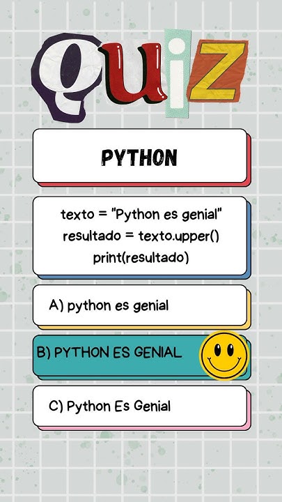 Quiz. ¿Puedes responder estas preguntas sobre Python? - YouTube