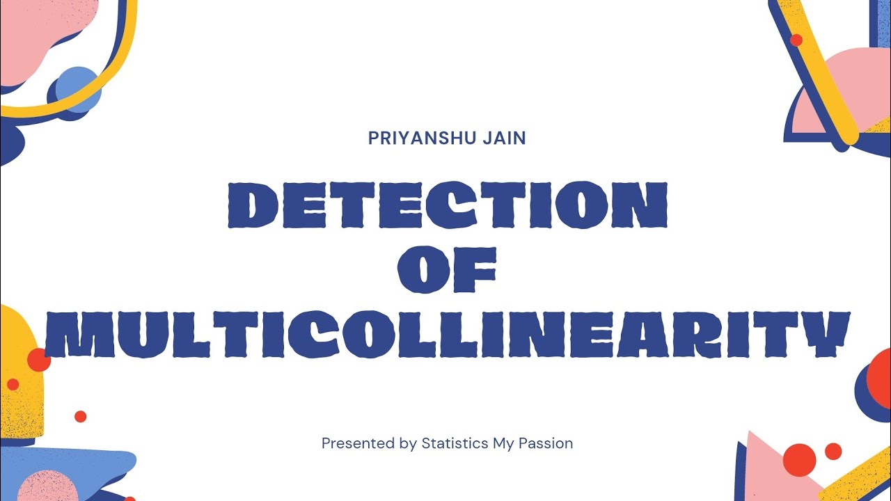Detection of Multicollinearity in Econometrics I statistics - YouTube