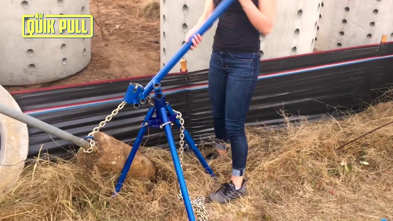 Gap Power Quik Pull Post Pulling Rental Instructions - YouTube