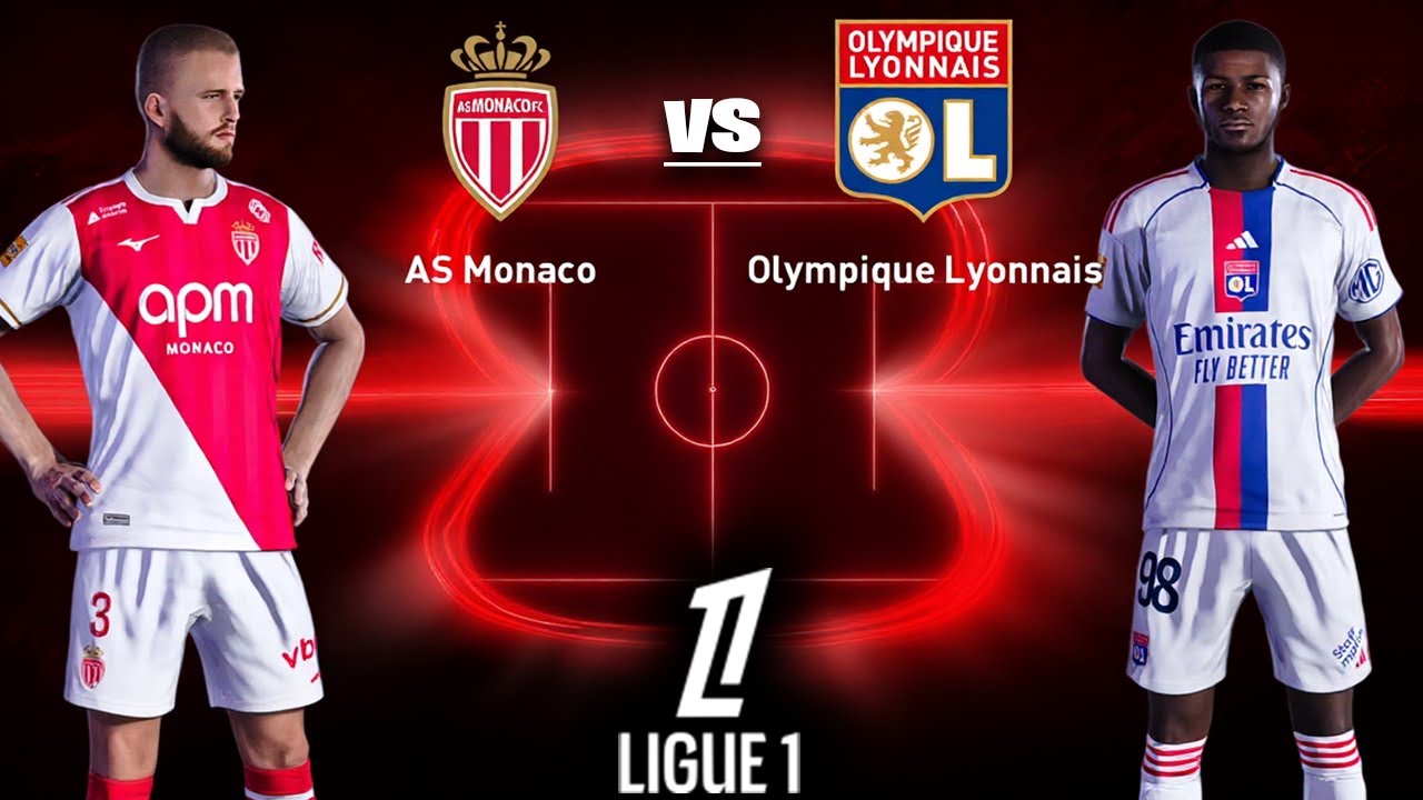 MONACO vs LYON – Ligue 1 25/26 Full Match | FL 26 Simulation - YouTube