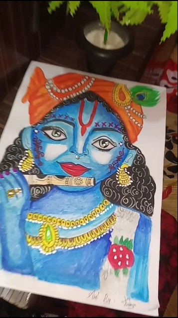 Cute and beautiful Shri krishna ji drawing 🦚🙏 ️🫀#shortsvideo#radheradhe#himanshi - YouTube