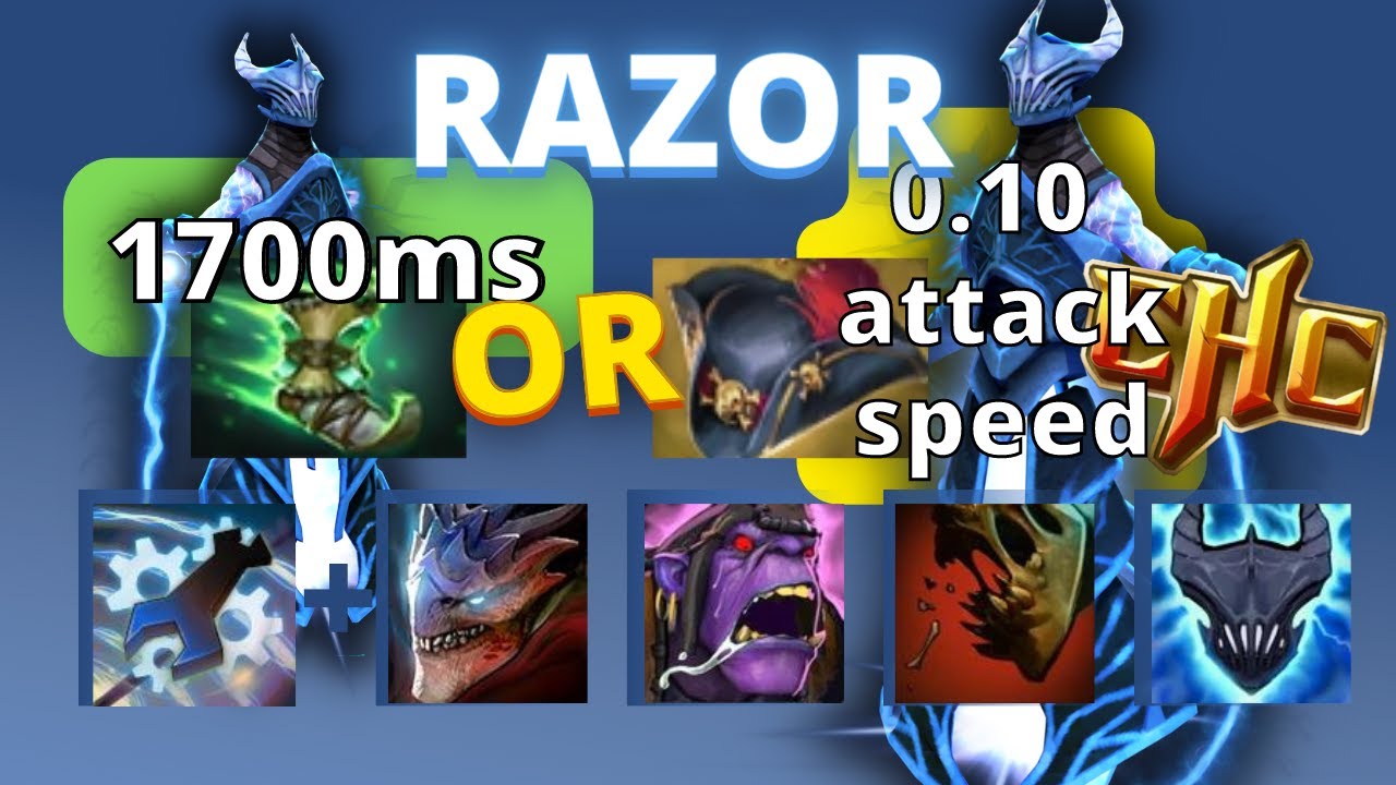 TINKERER RAZOR MAX ATTACK SPEED & MOVESPEED | CUSTOM HERO CLASH DOTA2 ...