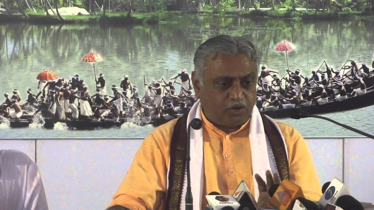 RSS Prachar Pramukh Dr Vaidya briefs media on ABKM Baitak - YouTube