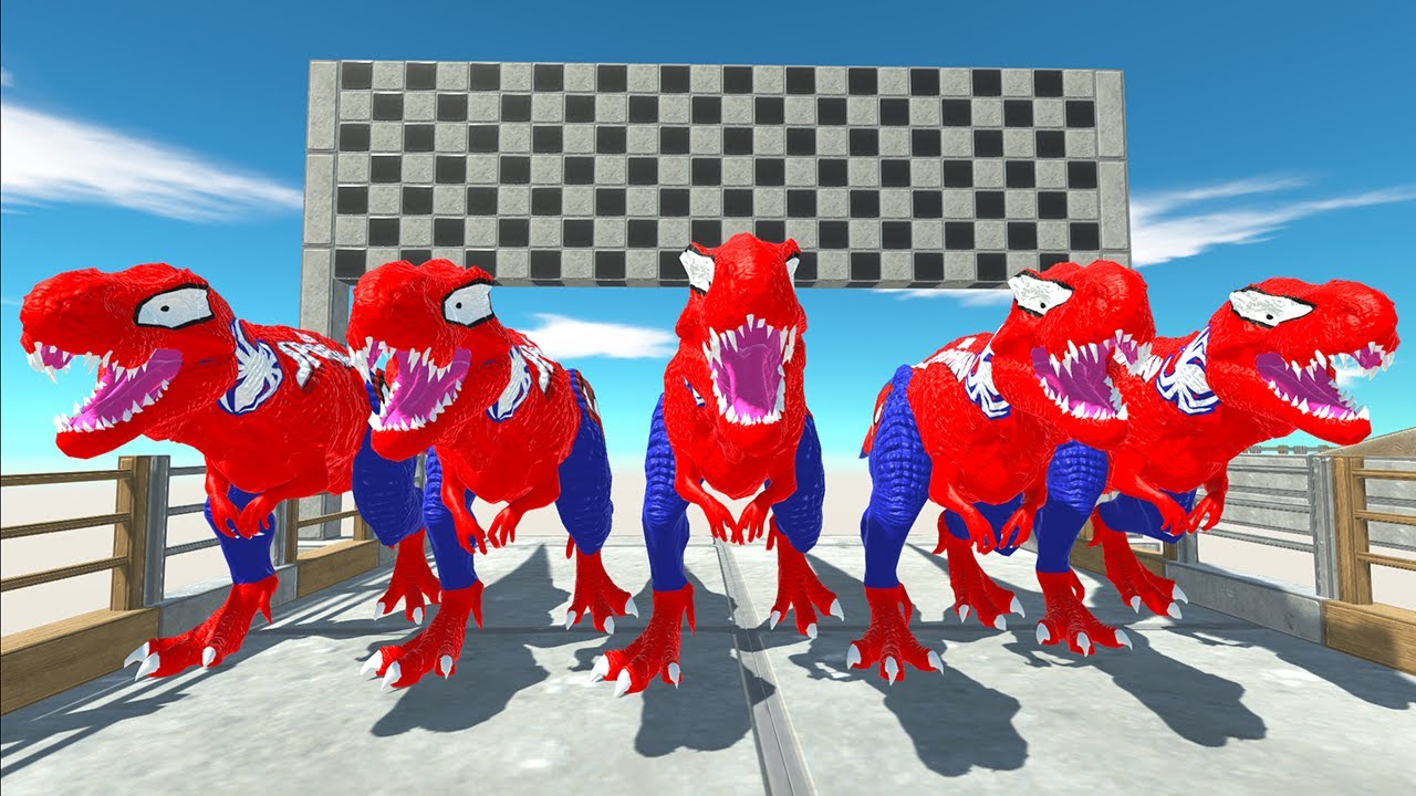 Jurassic World Evolution Speed Race Championship 2 - 5 Spiderman T-rex ...