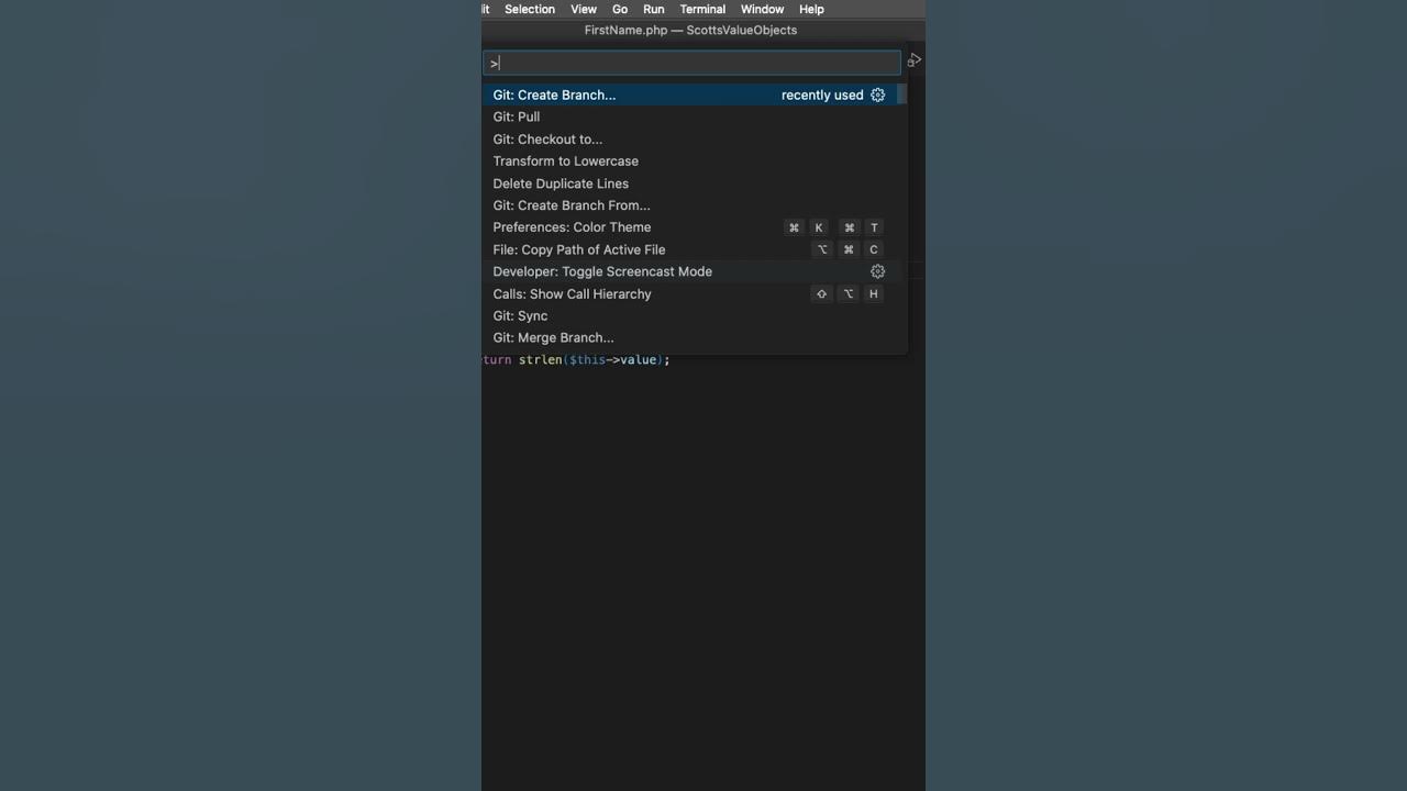 Visual Studio Code Tip - Command Palette #short - YouTube