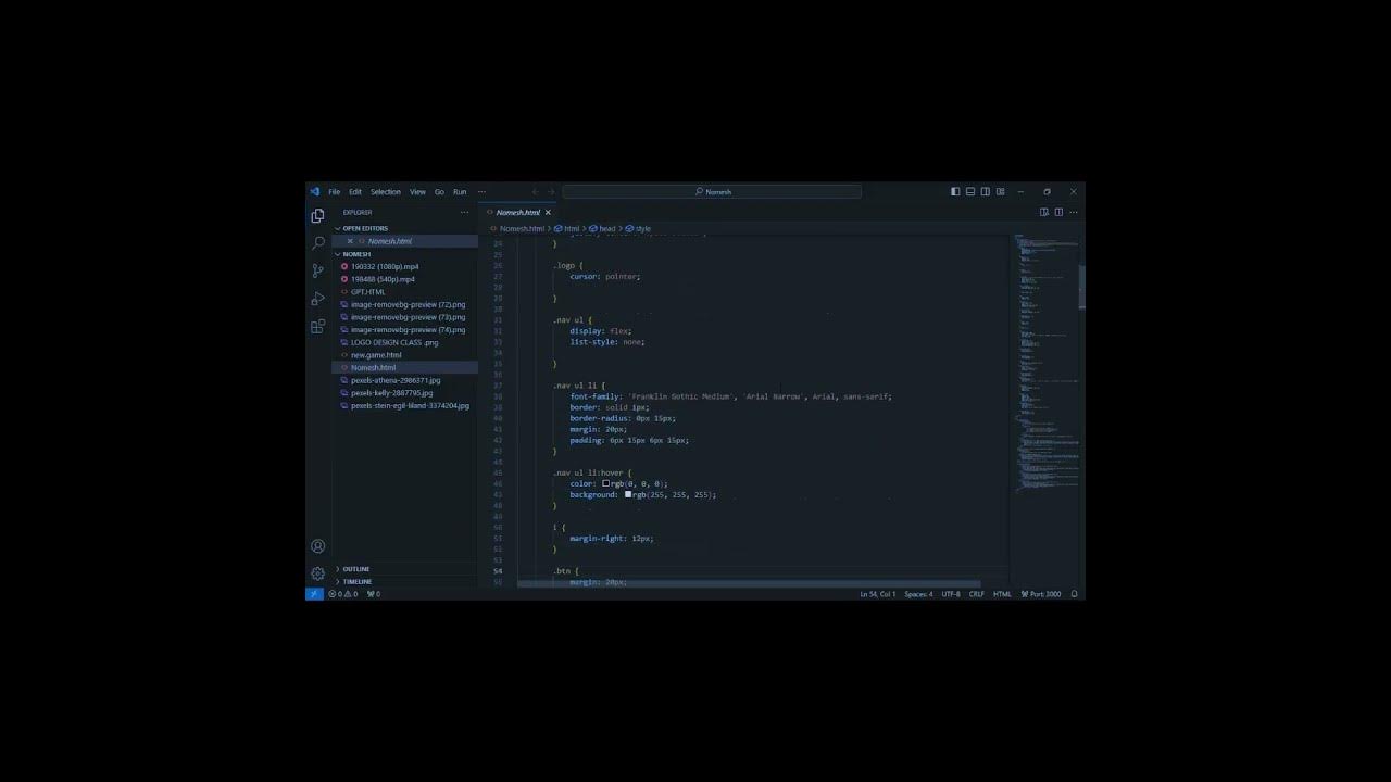 Creat beutifull Web First Page in use #html and #css code\\ Home ...