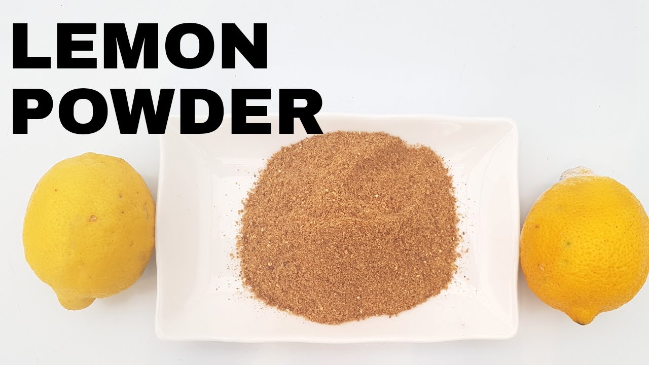 HOW TO MAKE LEMON POWDER || FOR WEIGHT LOSE, COLD, FLU || OVEN METHOD ...