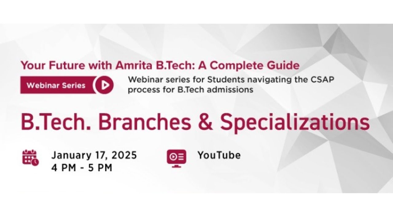 B.Tech. Branches & Specializations - YouTube