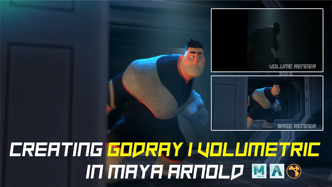 How to Create God Rays | Volumetric | Light Scattering in Maya Arnold ...