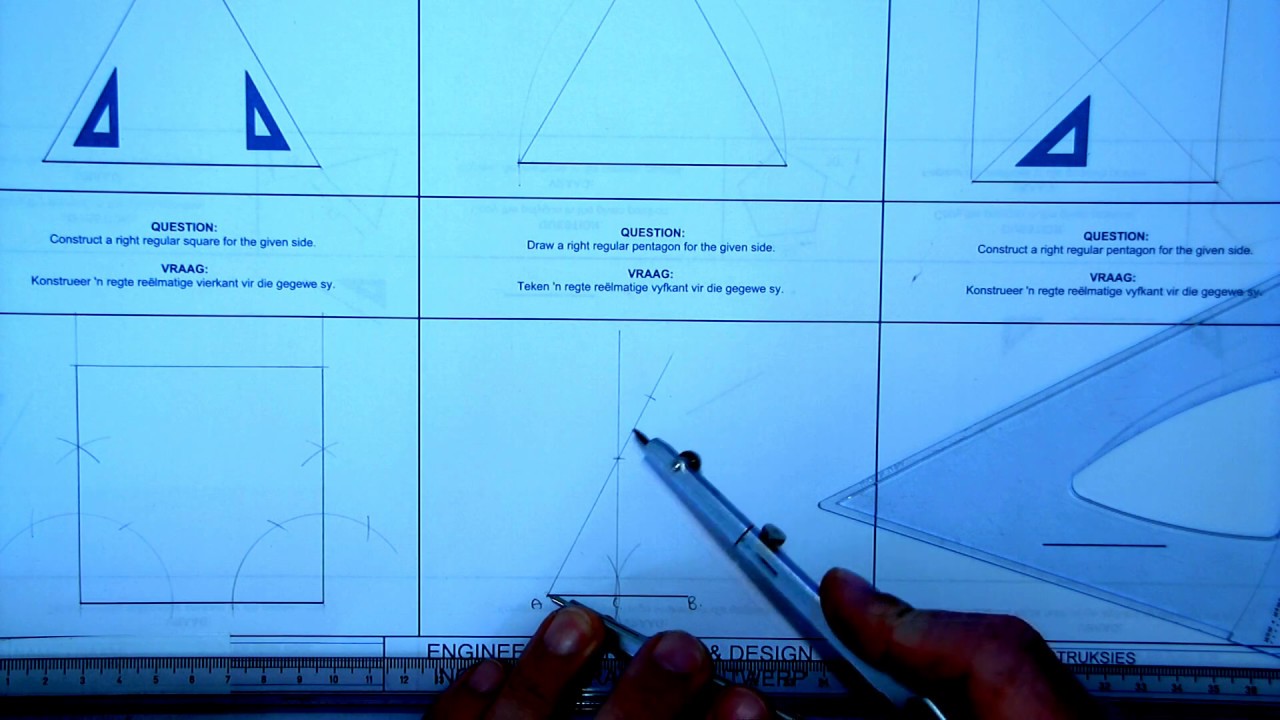 04 How to draw a Pentagon - YouTube