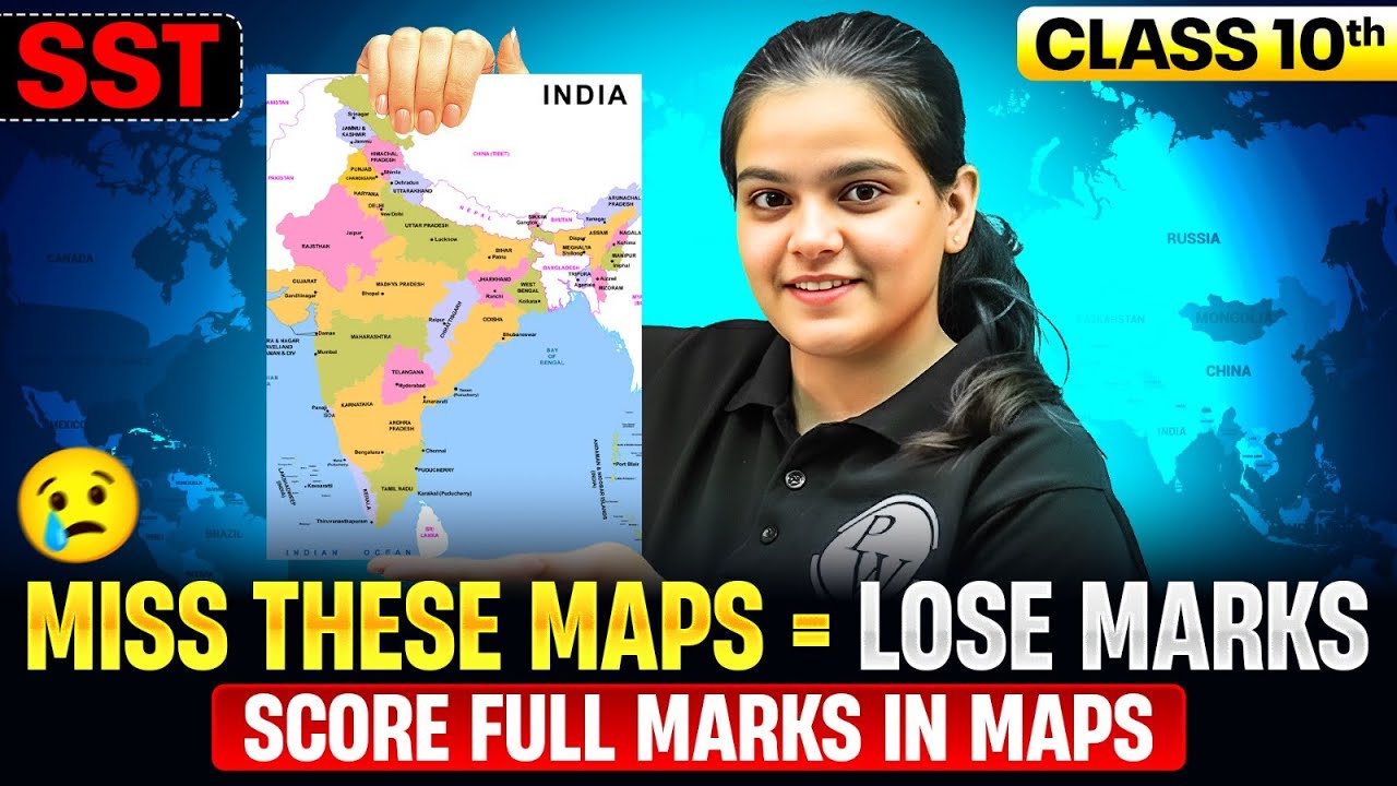 SST Maps Class 10 Complete Revision in 8 Mins Must-Learn for CBSE Board ...