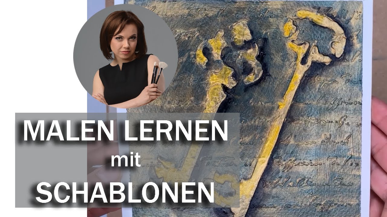 Acrylmalen: Malen lernen mit Art LIFE Schablone, Tutorial, Anleitung ...