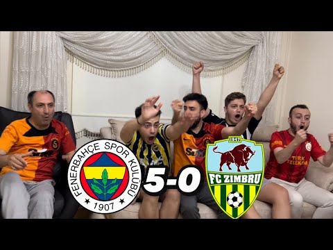 Fenerbahçe 5-0 Zimbru Maçı Tepki Videosu!! Beşiktaş ve Galatasaray’lıların Gözünden #fenerbahçe #gol